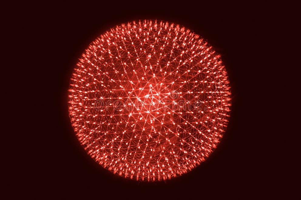 Nucleus of Atom Ball or Nuclear Explode Ray Radiation. Stock Image ...