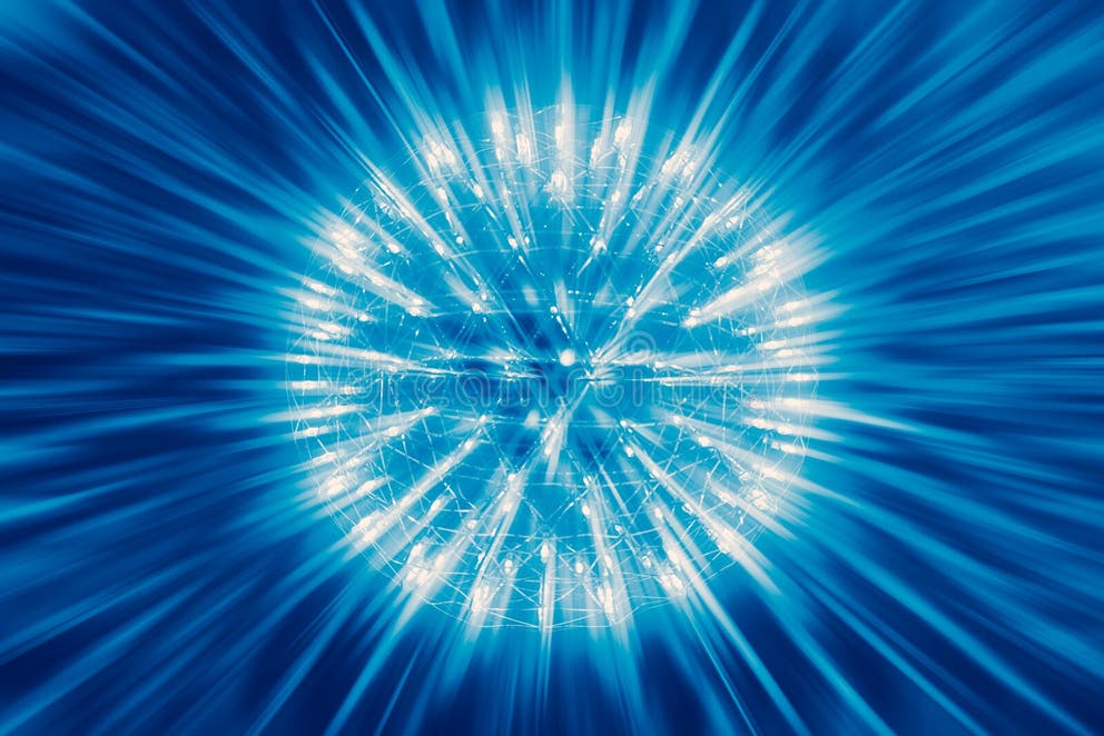 Nucleus of Atom Nuclear Explode Atomic Bomb Stock Illustration ...