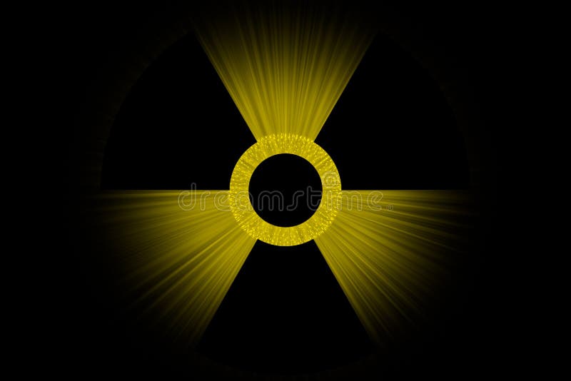 3D Illustration Atom Nucleus Explosive Break Apart Release Energy and ...