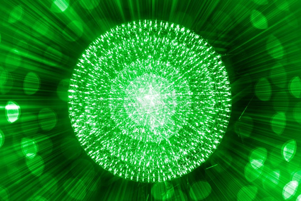 Nucleus of Atom Nuclear Explode Ray Radiation Science Illustration ...