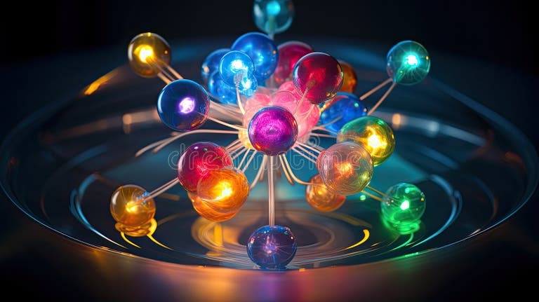 Nucleus atom types stock illustration. Illustration of shell - 321148331