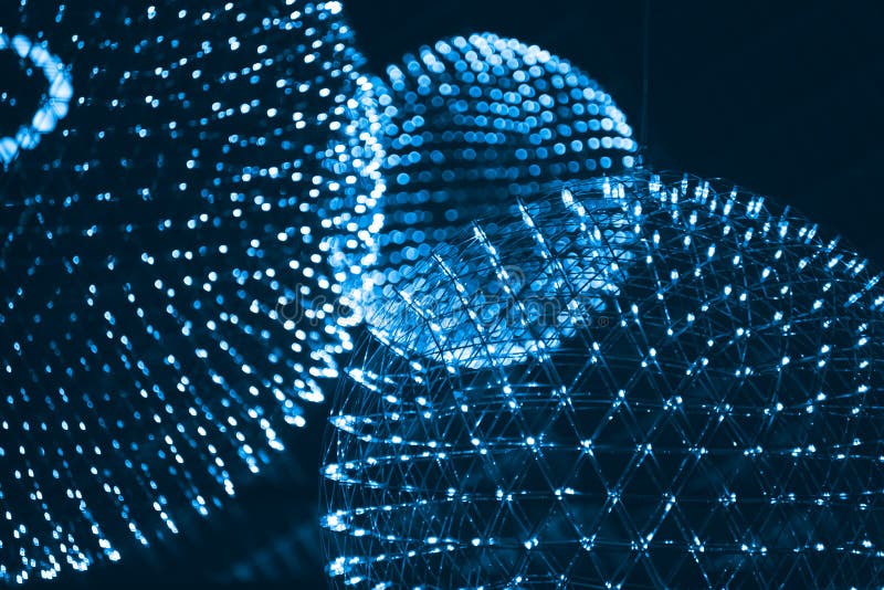 Nucleus, Atoms, Elements or Molecules Light Science Concept. Stock ...