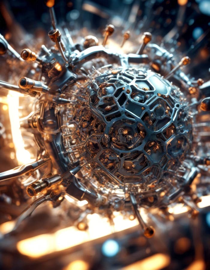 Nucleus Background Fiction Illustration Core Machine Machinery Science ...