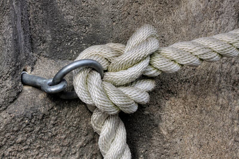 Cuerda con el nudo foto de archivo. Imagen de concepto - 8628556
