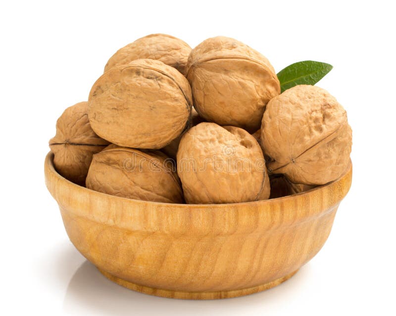 Nueces en el fondo blanco imagen de archivo. Imagen de salud - 71629473