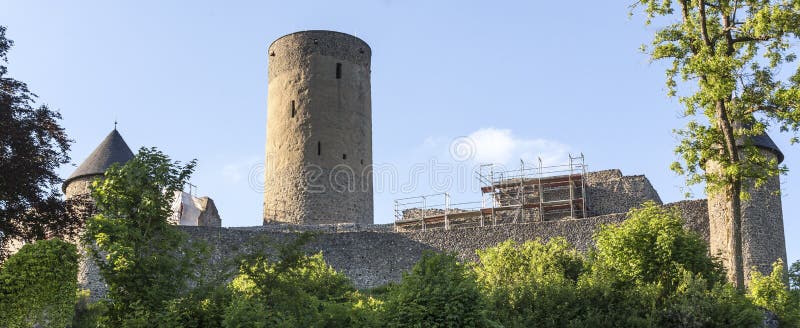 Nuerburg castle germany stock image. Image of finish - 94509125
