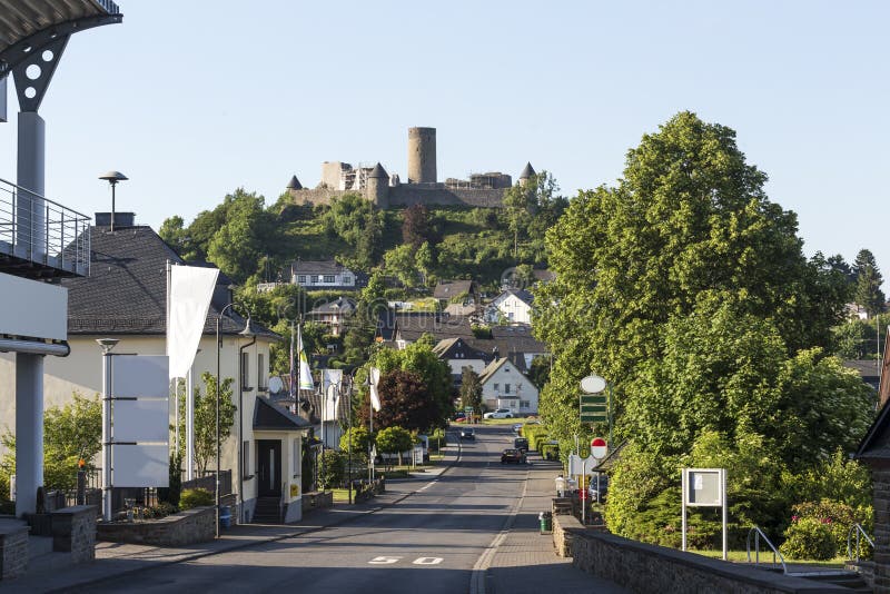 Nuerburg castle germany stock image. Image of outdoor - 94509159