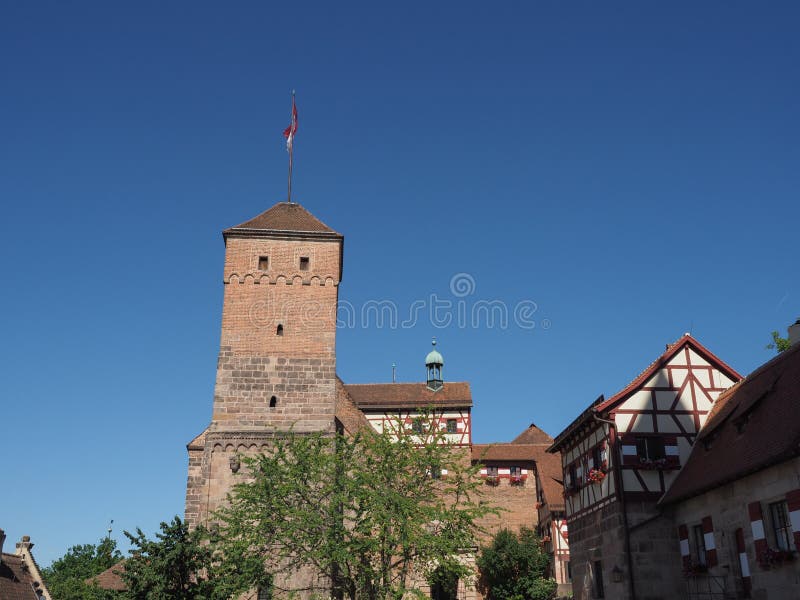 Nuernberger Burg Castle in Nuernberg Stock Photo - Image of nurnberg ...