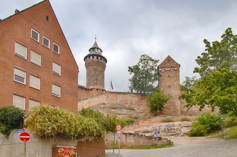 Nuernberger Burg Imperial Castle in Nuernberg, Germany. Stock Photo ...