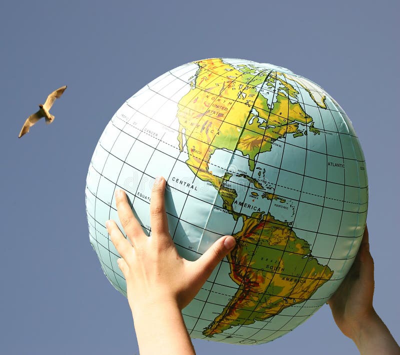 Nuestro mundo imagen de archivo. Imagen de nubes, mantenga - 147155