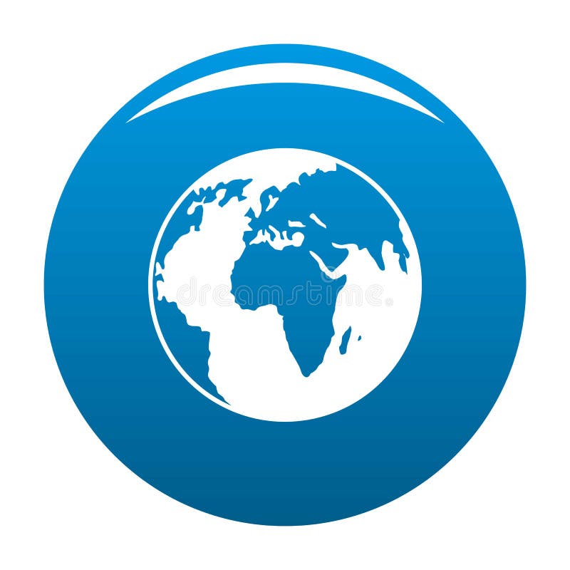 Nuestro Vector Del Azul Del Icono Del Planeta Ilustración del Vector ...
