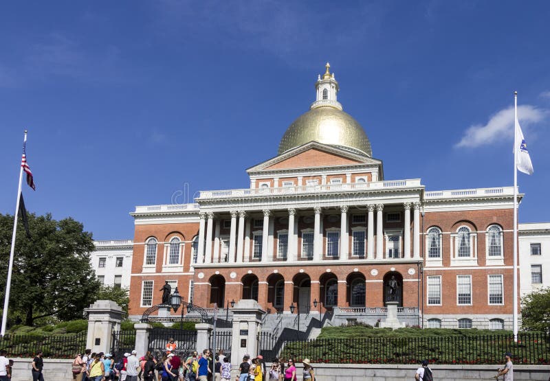 Nueva Casa Del Estado De Boston Massachusetts Imagen editorial - Imagen ...