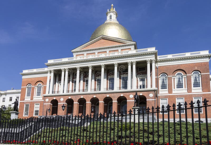 Nueva Casa Del Estado De Boston Massachusetts Imagen editorial - Imagen ...