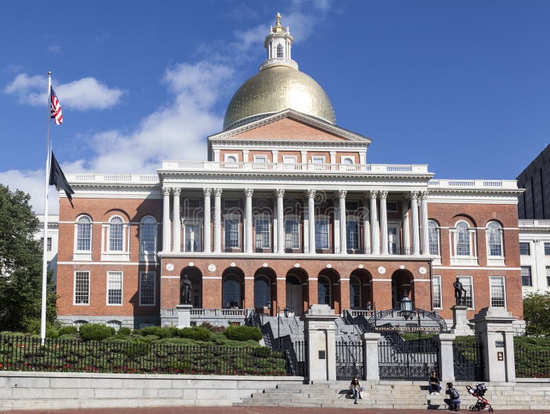 Nueva Casa Del Estado De Boston Massachusetts Imagen editorial - Imagen ...