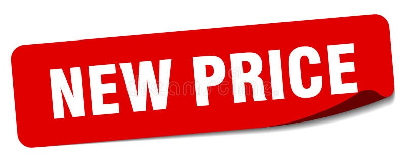 Nueva Etiqueta De Precios. Nueva Etiqueta De Precio Ilustración del ...