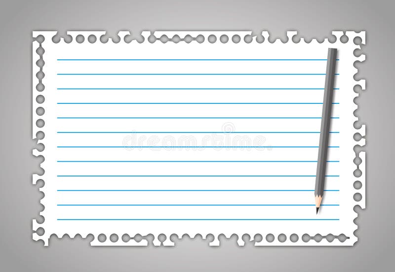 Nuevo Bloc De Notas De Papel Roto Stock de ilustración - Ilustración de ...