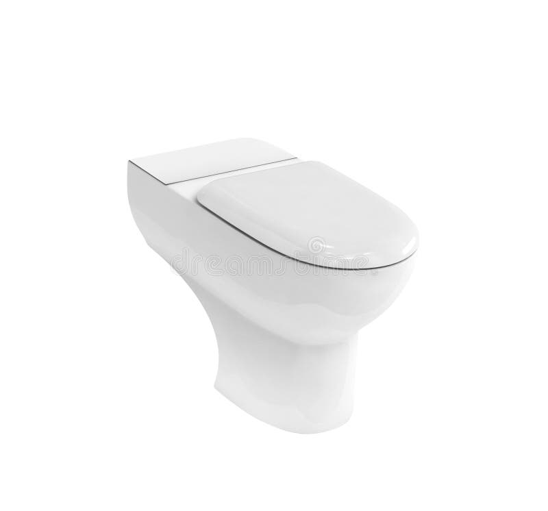 Nueva Taza Del Inodoro Aislada En Blanco Imagen de archivo - Imagen de ...