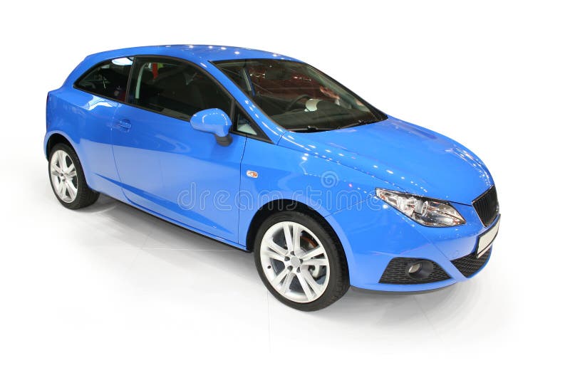 Nuevo coche azul imagen de archivo. Imagen de transporte - 11074515