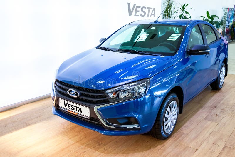 Nuevo Coche Ruso Lada Vesta Foto de archivo editorial - Imagen de ...