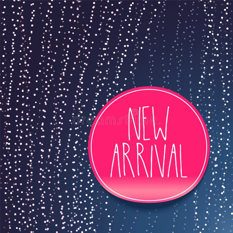 Nuevo Ejemplo Del Vector De Llegada, Bandera Ilustración del Vector ...