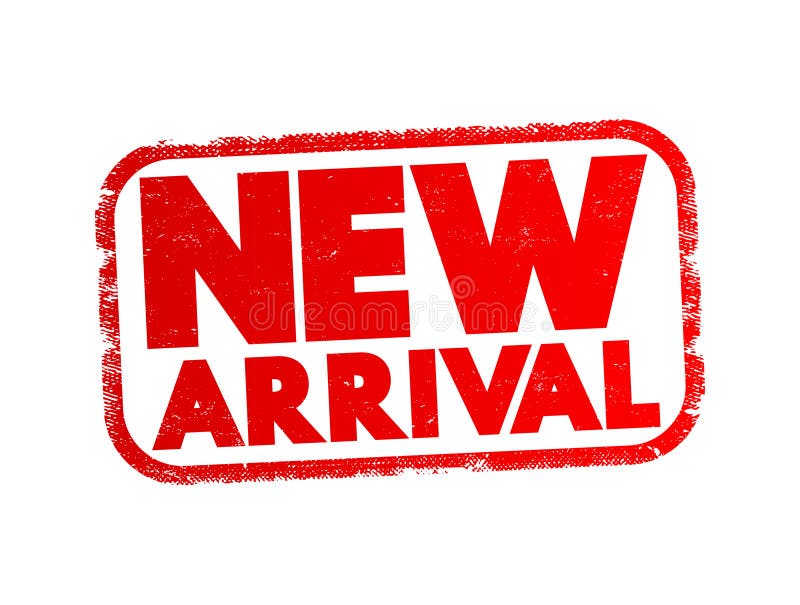 Nuevo Fondo De Concepto De Marca De Texto De Llegada Stock de ...