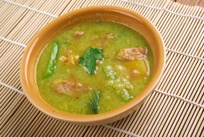 Nuevo Guisado Verde Mexicano De Chile Foto de archivo - Imagen de chile ...