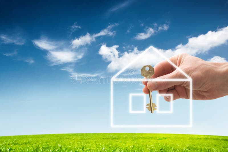Nuevo hogar imagen de archivo. Imagen de compras, cielo - 10026503