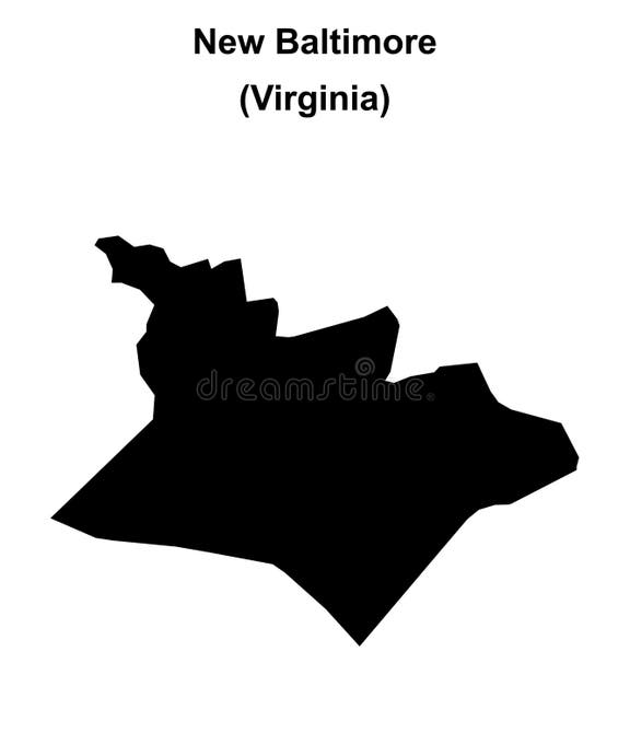 Nuevo Mapa De Esquema Baltimore Ilustración del Vector - Ilustración de ...