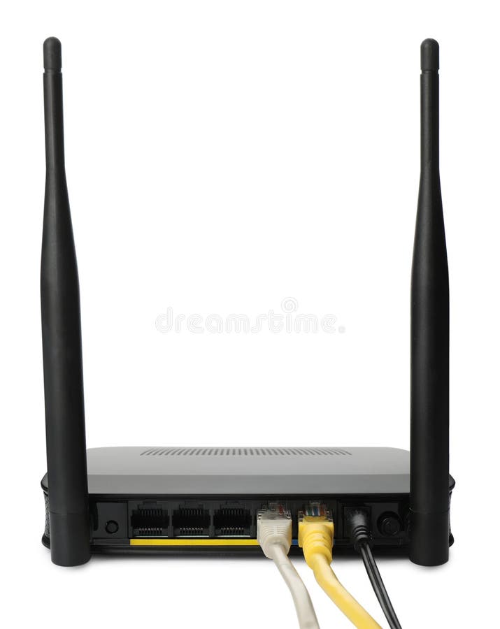 Nuevo Router Wifi Moderno Aislado En Blanco Foto de archivo - Imagen de ...