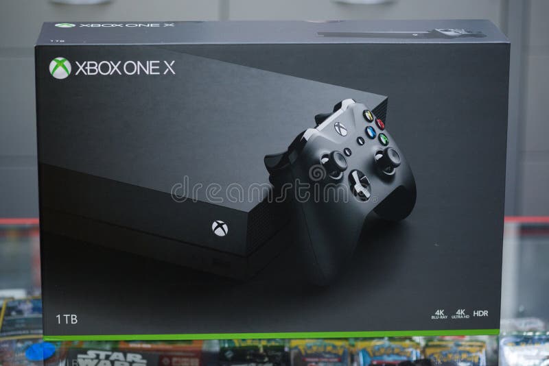 Nuevo Xbox Una Caja De La Consola De X Imagen de archivo editorial ...