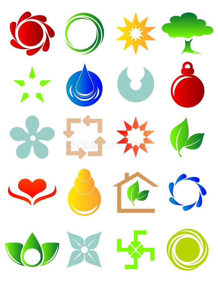 Nuevos iconos coloreados stock de ilustración. Ilustración de negocios ...