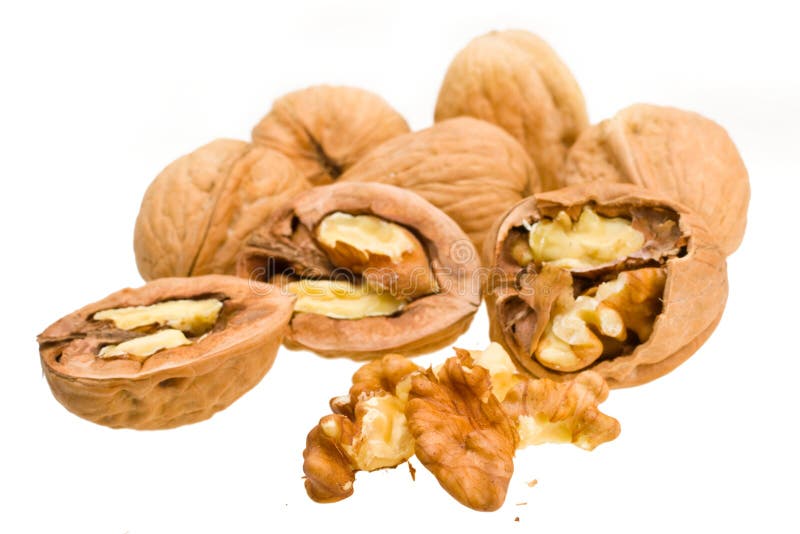 Nuez foto de archivo. Imagen de agrietado, seco, sano - 18004078