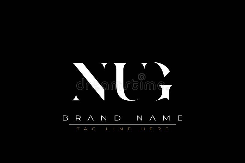 NUG Abstract Letter Logo Design Stock Vector - Illustration of symbol ...