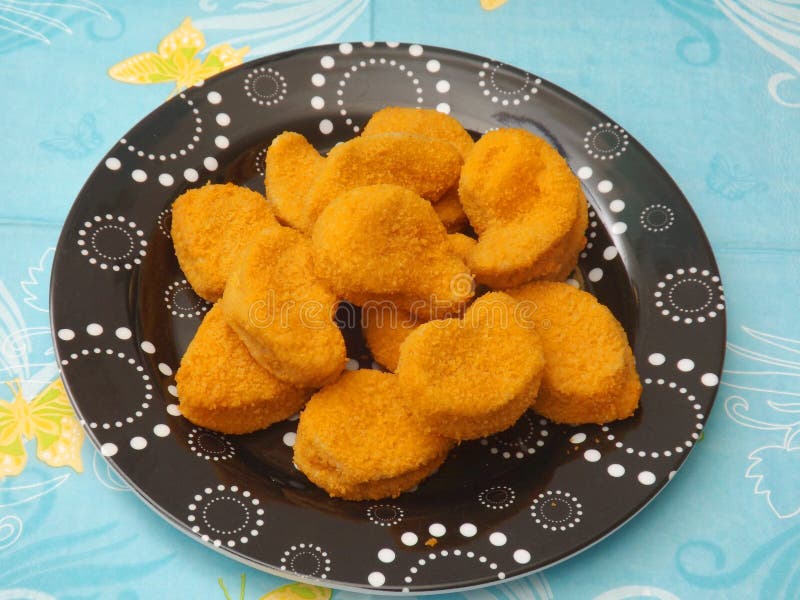 Nuggets of chicken stock image. Image of nugget, starter - 54911709