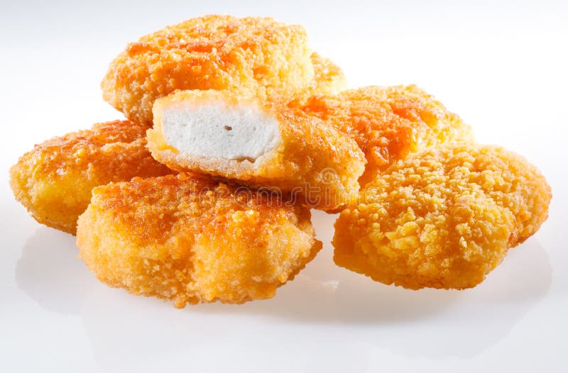 Chicken nuggets stock image. Image of food, baked, battered - 13678669