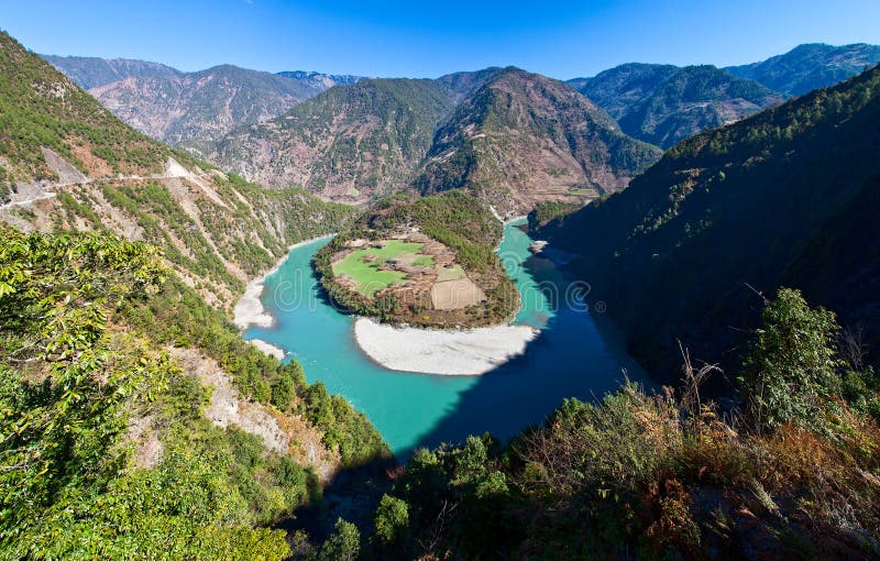 Nujiang River stock photo. Image of forest, mountain - 22989060