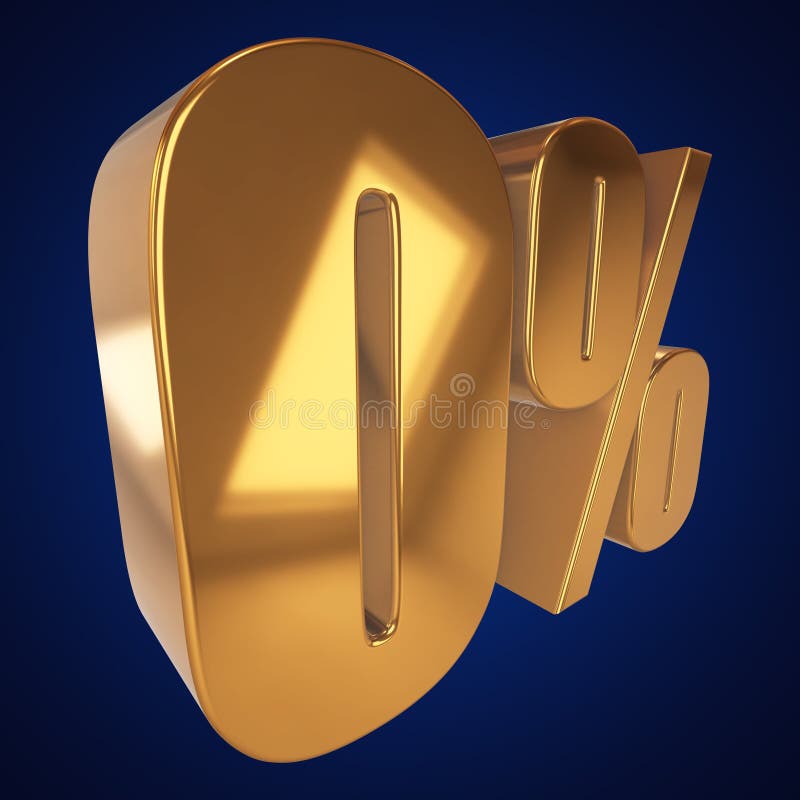 Null Percent on Blue Background Stock Illustration - Illustration of ...