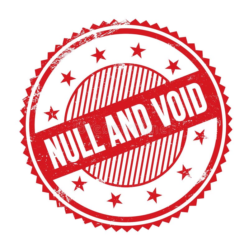 NULL and VOID Text on Red Grungy Round Stamp Stock Illustration ... NULL and VOID Text on Red Grungy Round Stamp Stock Illustration ...