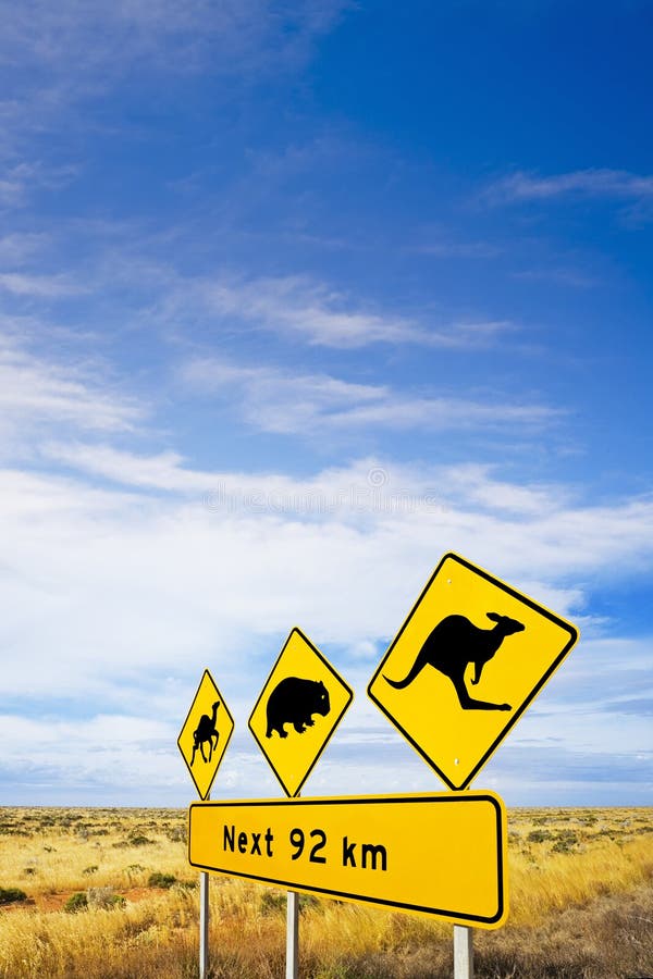 Nullarbor Plain, Iconic Sign and Big SKy Stock Image - Image of south ...
