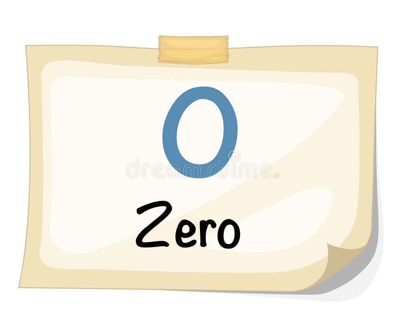 Zahl Null Logo Mit Swift Vogel Symbol Design Vektor Vektor Abbildung ...