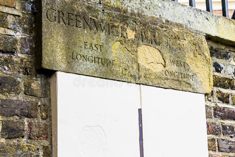 Nulmeridiaan Greenwich, Londen, Het UK Redactionele Foto - Afbeelding ...