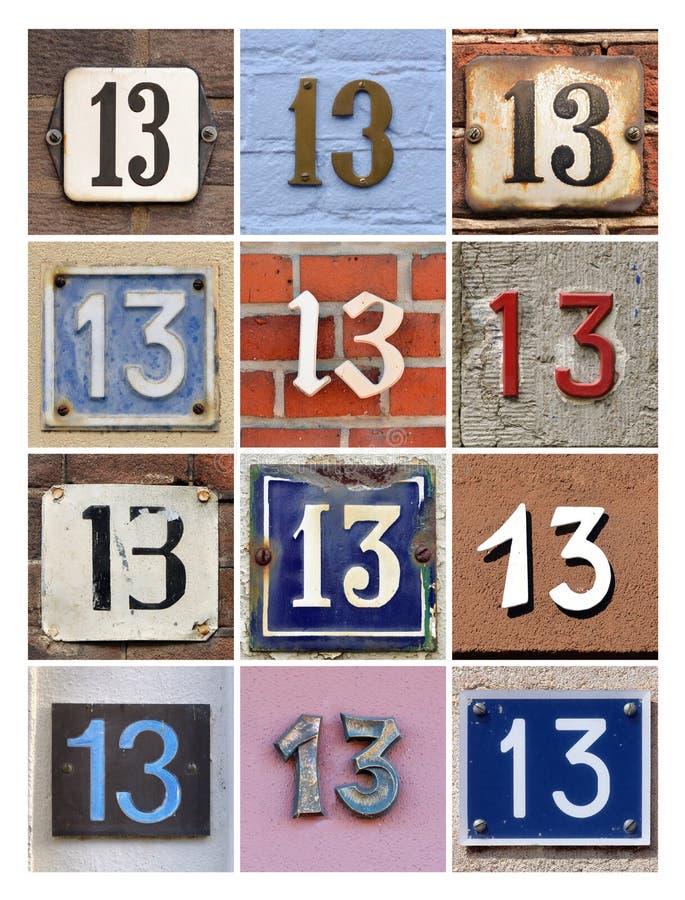 Chiffre 13, Treize, Des Boules Décoratives, D'isolement Sur B Blanc ...