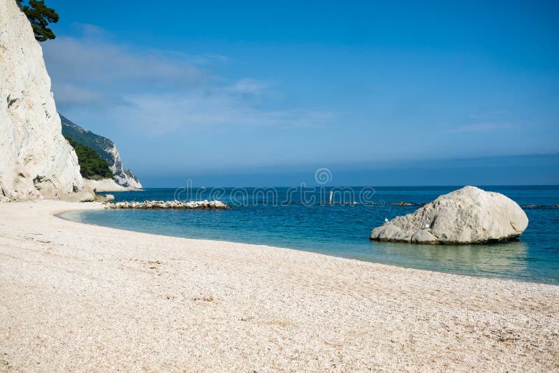 Numana beach stock photo. Image of marche, conero, scenic - 34821098