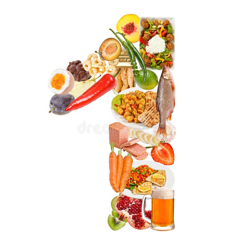 Number 0 made of food stock image. Image of meal, cucumber - 26501091