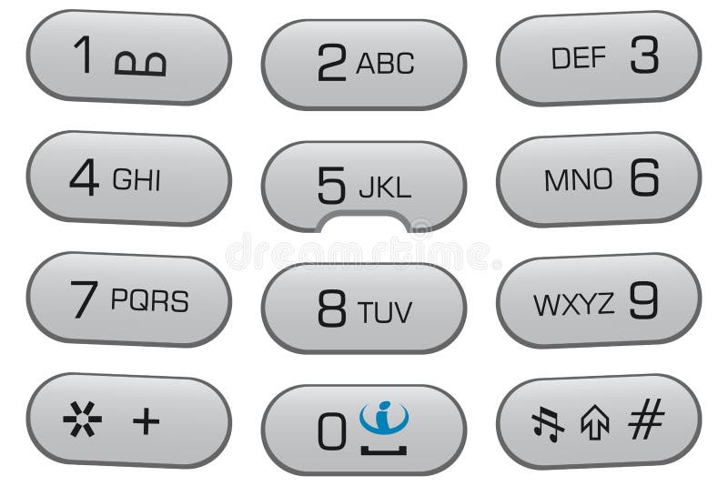 Phone number key pad stock vector. Illustration of close - 4597415