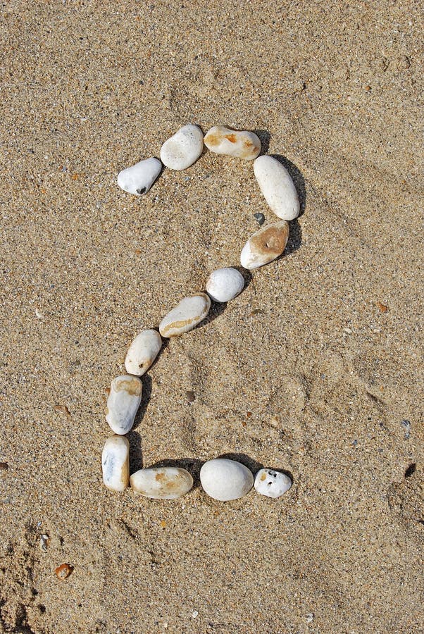 Number 2 in stones stock photo. Image of counting, mathematics - 6013490