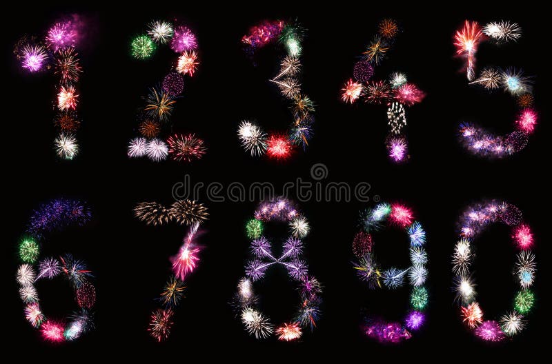 Number stock image. Image of number, party, eight, sparks - 28460743