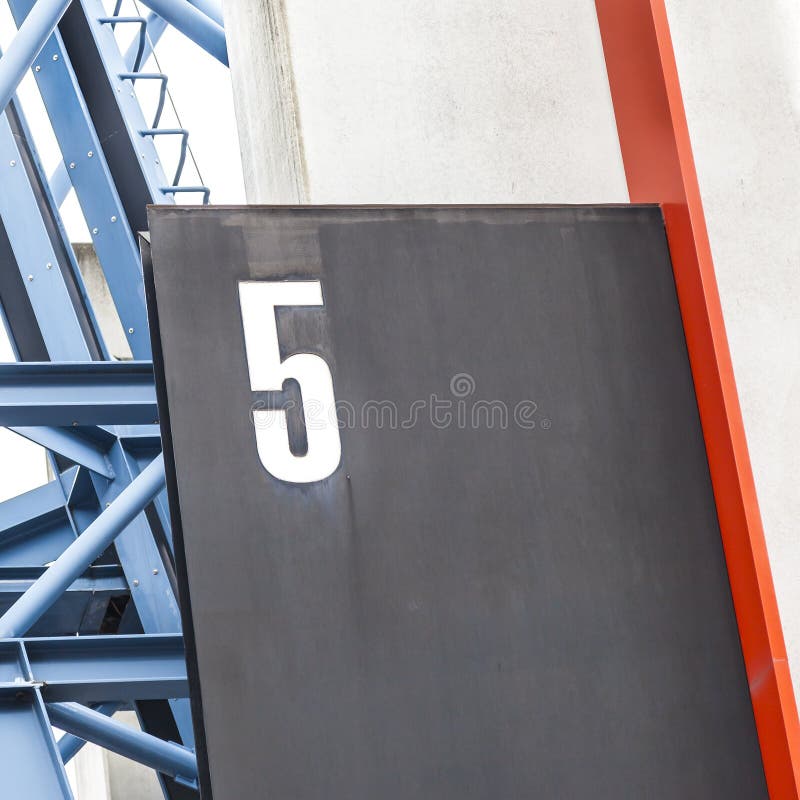 Number 5 stock image. Image of building, steel, five - 29294421