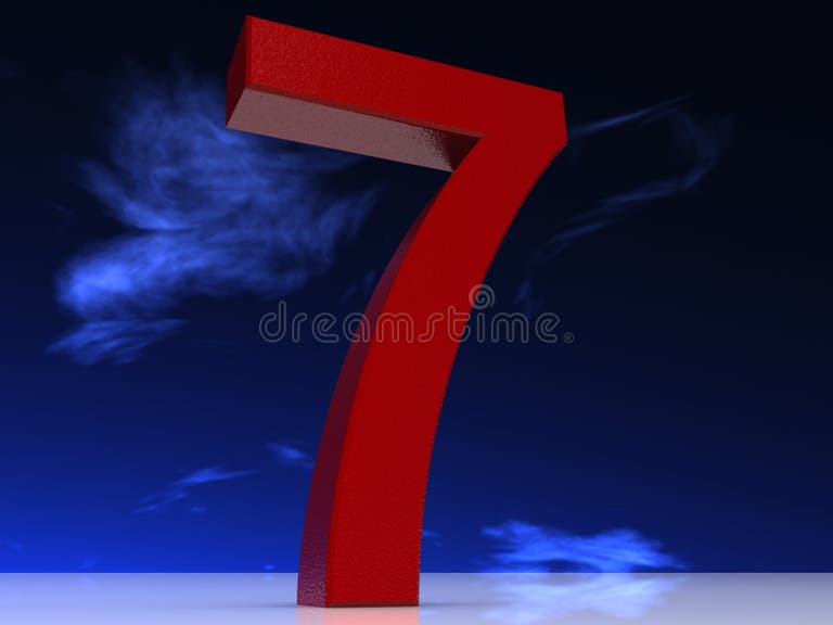 Red Number 7 Stock Illustrations – 2,033 Red Number 7 Stock ...