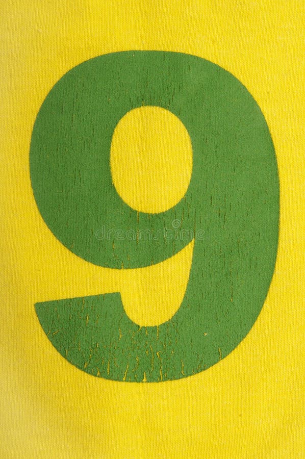 Number 9 stock image. Image of background, team, green - 23410069
